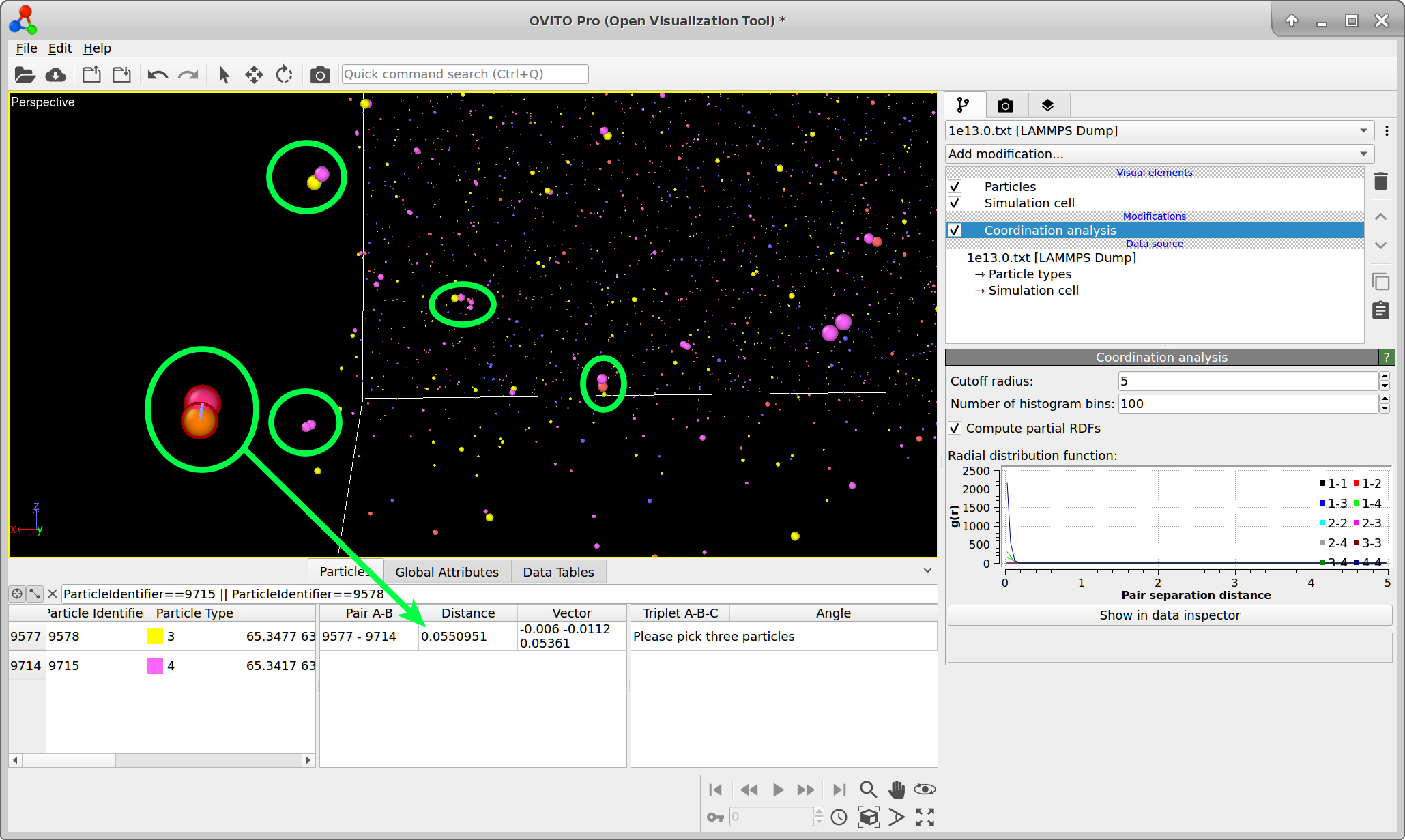 g(r) is strange ! – Forum – OVITO – Open Visualization Tool