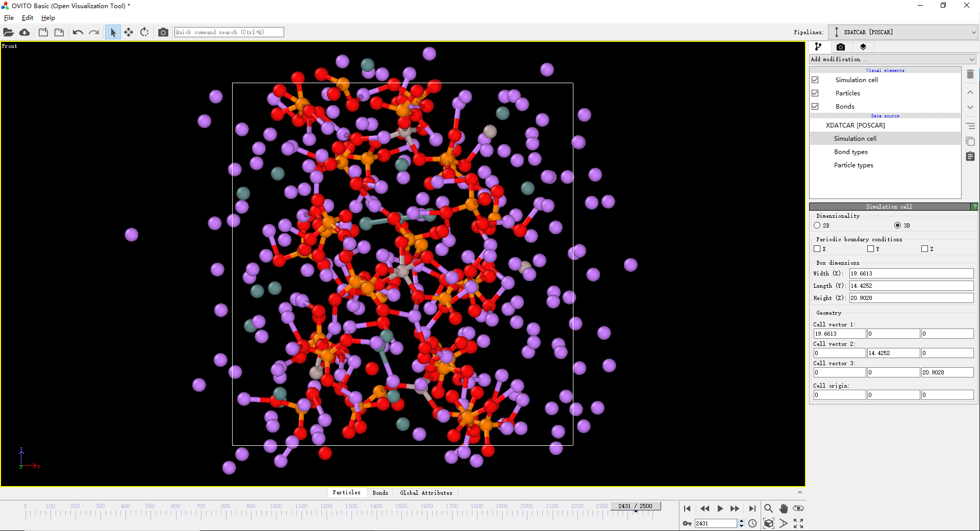 Periodic dispaly issue – Forum – OVITO – Open Visualization Tool