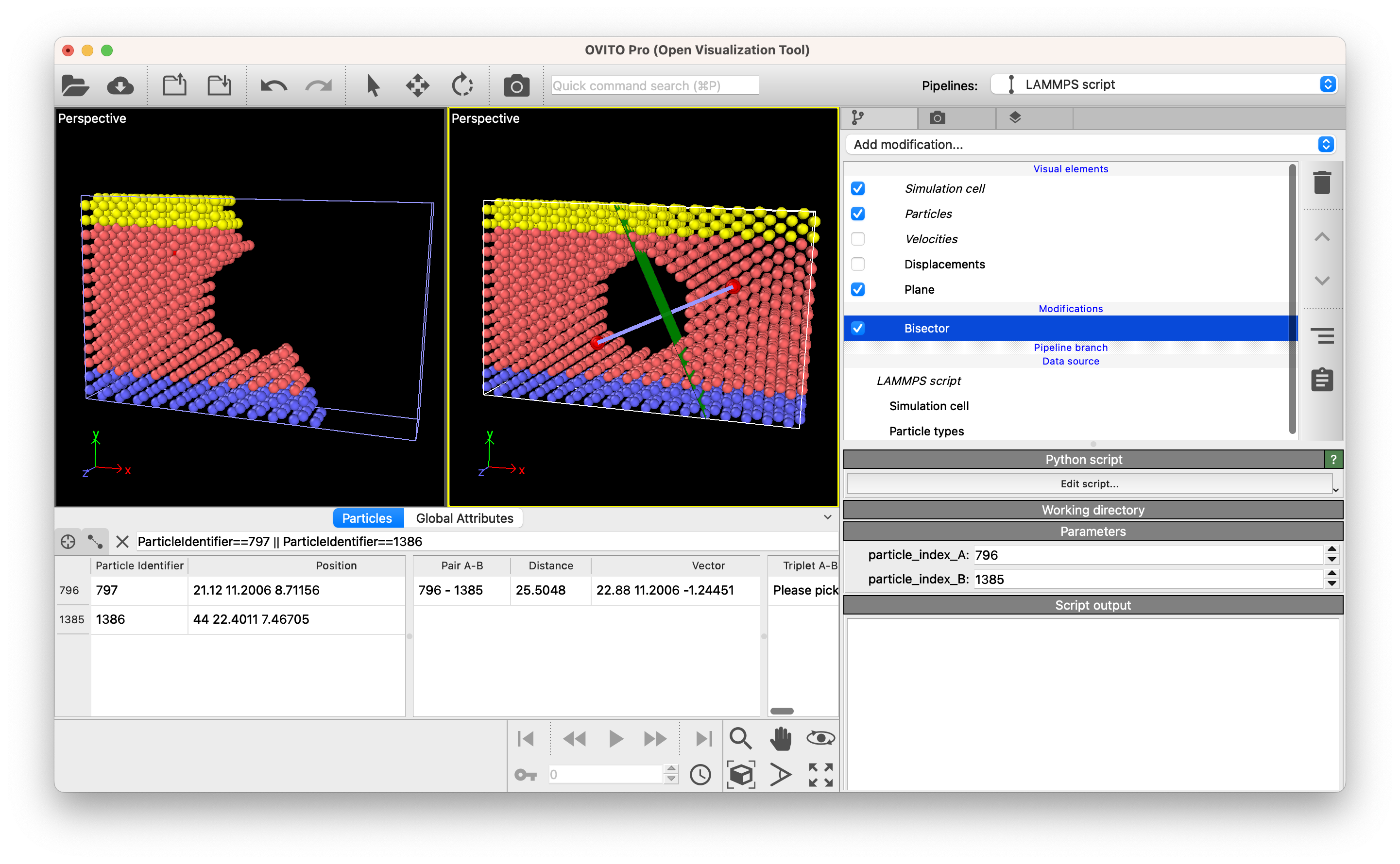 Slice as median plan between two atoms – Forum – OVITO – Open ...