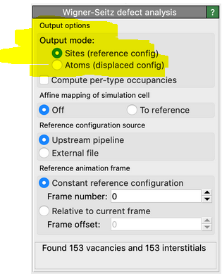How to determine the actual positions of interstitial atoms in Ovito ...