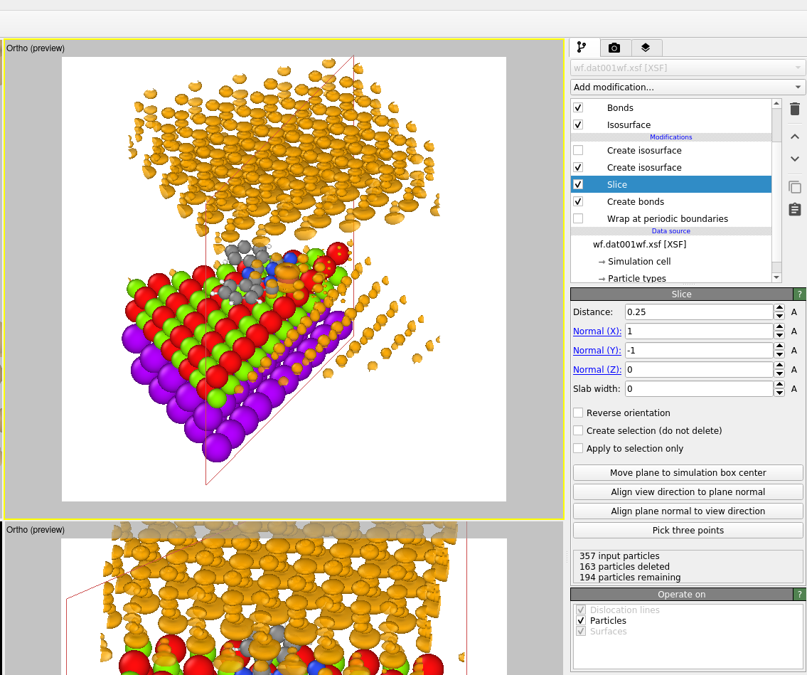 Slicing Of Volume Data Isosurfaces Forum Ovito Open Visualization Tool