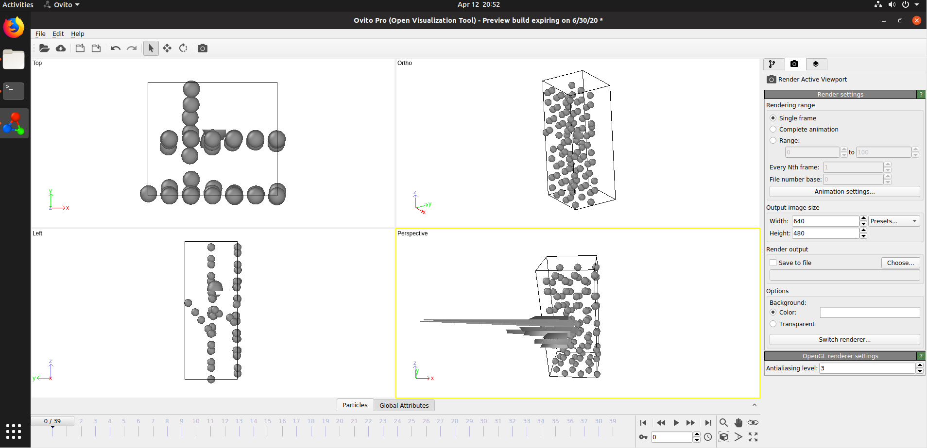 Unexpected display problem of OVITO – Forum – OVITO – Open ...