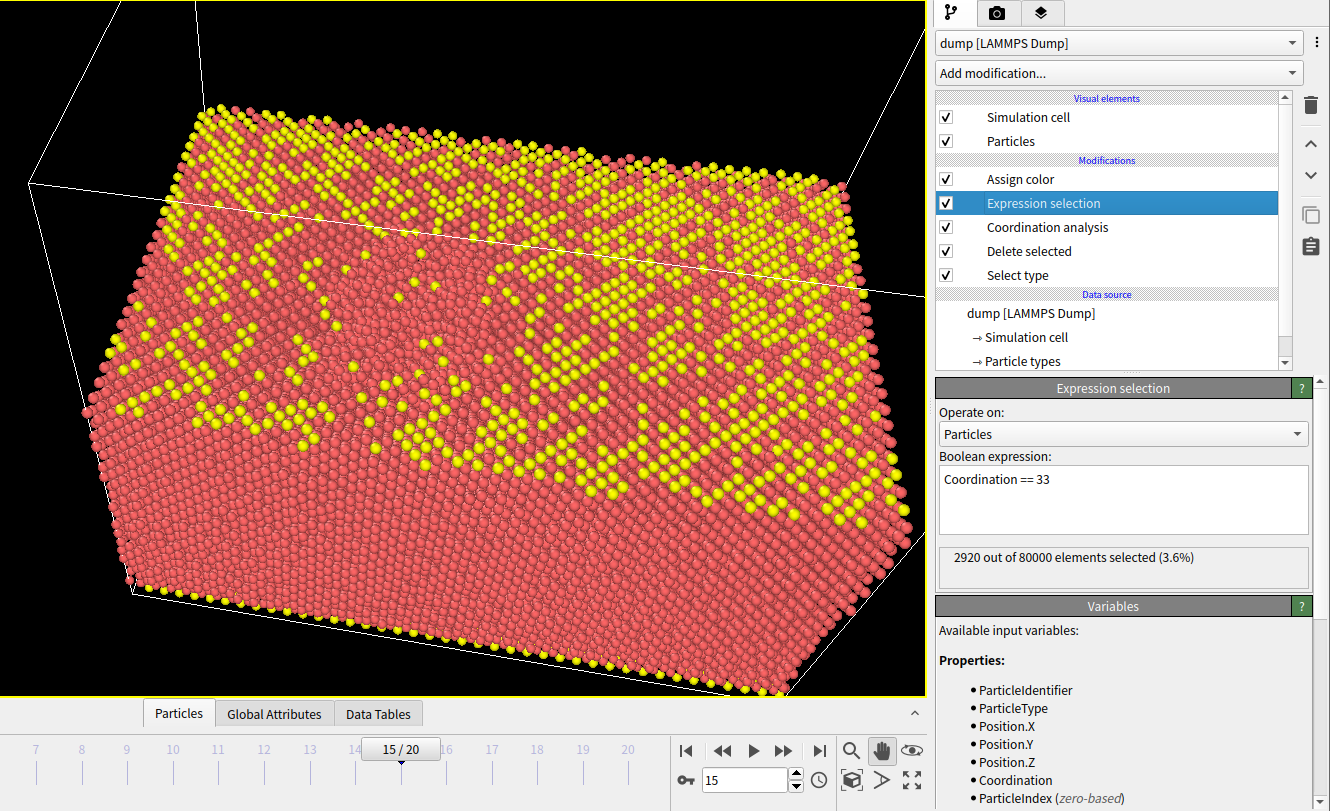 How to obtain the coordination number？ – Forum – OVITO – Open Visualization Tool